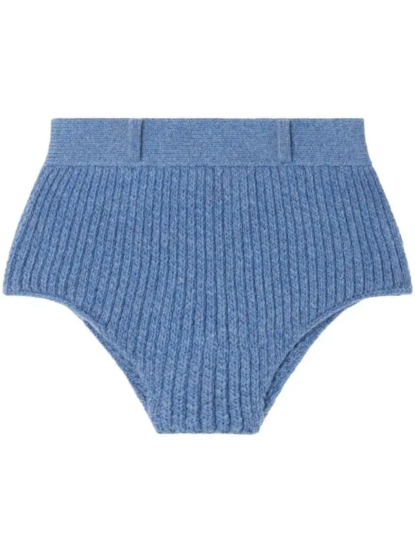 Alanui Knitted High-waisted Shorts