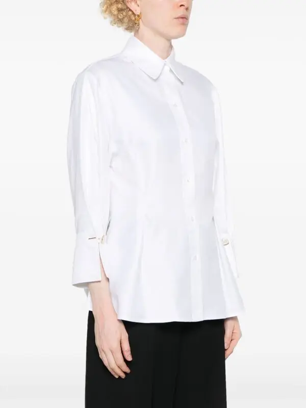 Elisabetta Franchi Chevron-pattern Poplin Shirt