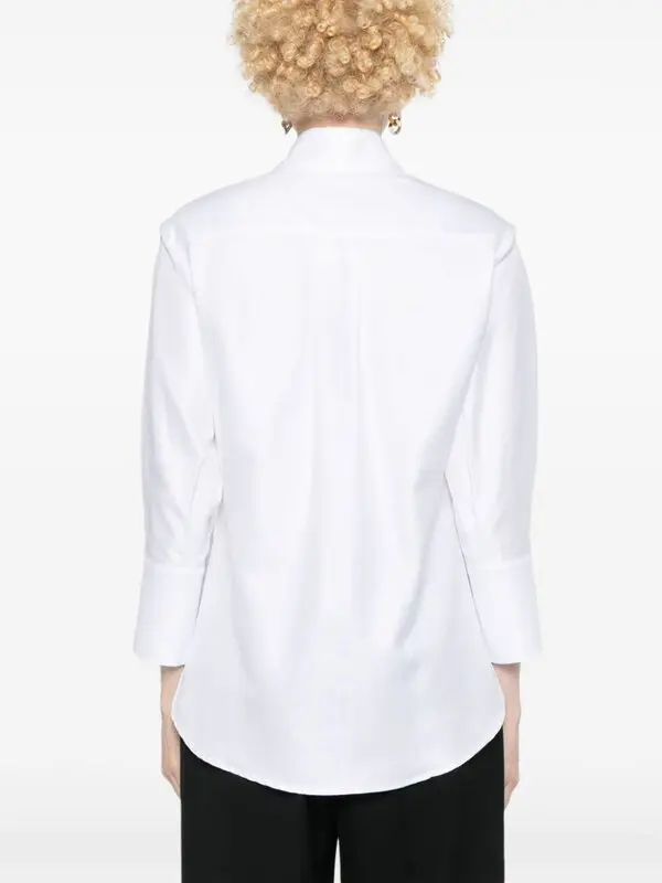 Elisabetta Franchi Chevron-pattern Poplin Shirt