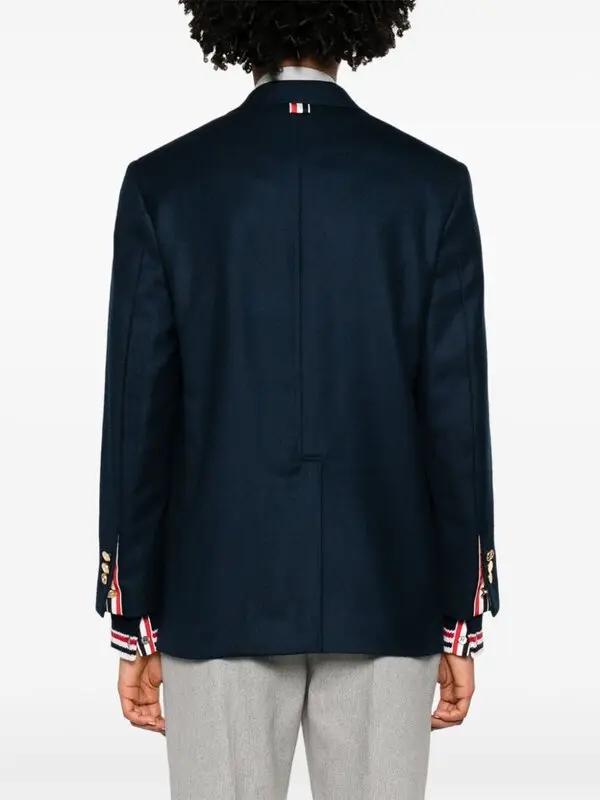 Thom Browne Single-breasted Wool Blazer - Blue