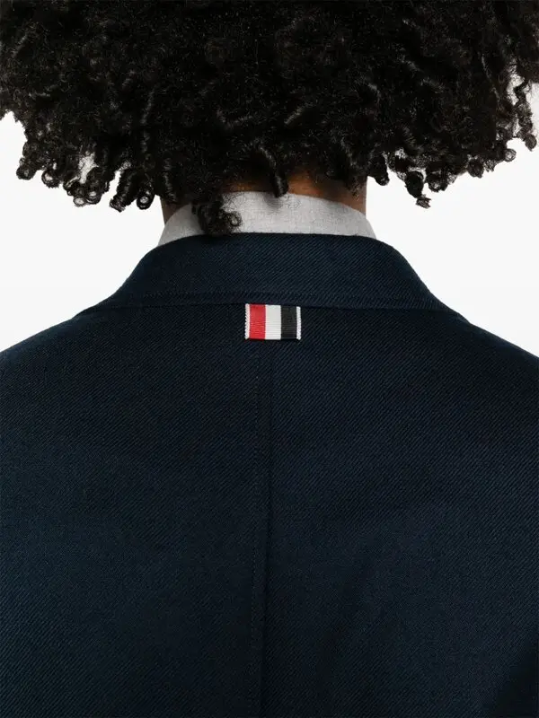 Thom Browne Single-breasted Wool Blazer - Blue
