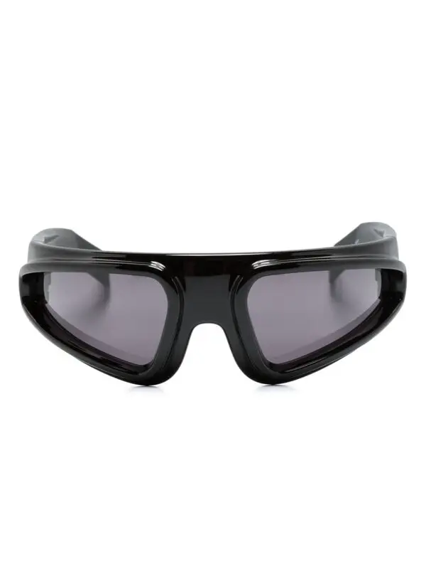 Rick Owens Biker-frame Sunglasses - Black