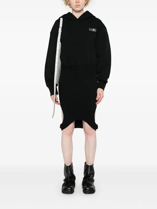 MAISON MARGIELA Numbers-print Hooded Dress