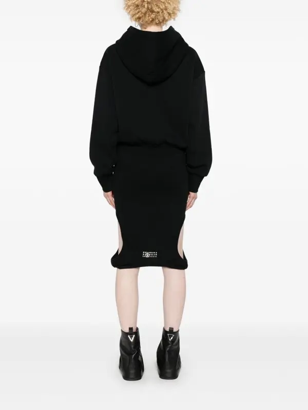 MAISON MARGIELA Numbers-print Hooded Dress