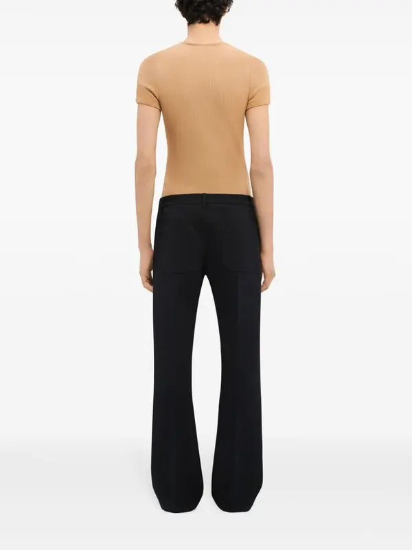 COURREGES Logo-embroidered Cotton-blend T-shirt