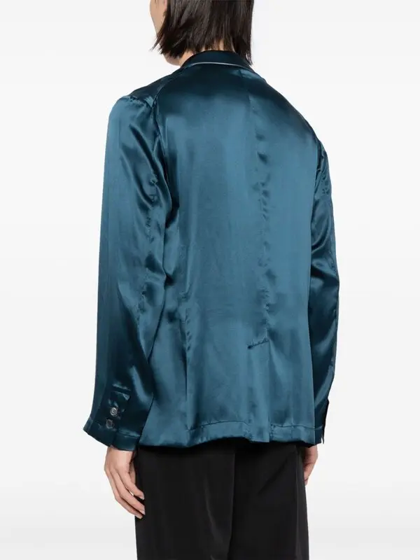 PIERRE-LOUIS MASCIA Double-breasted Fastening Silk Blazer