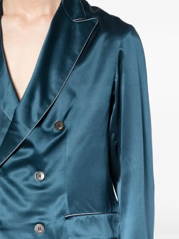 PIERRE-LOUIS MASCIA Double-breasted Fastening Silk Blazer