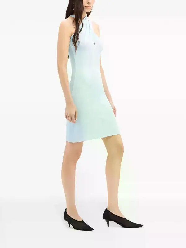 COURREGES Criss-cross Jersey Mini Dress - Blue