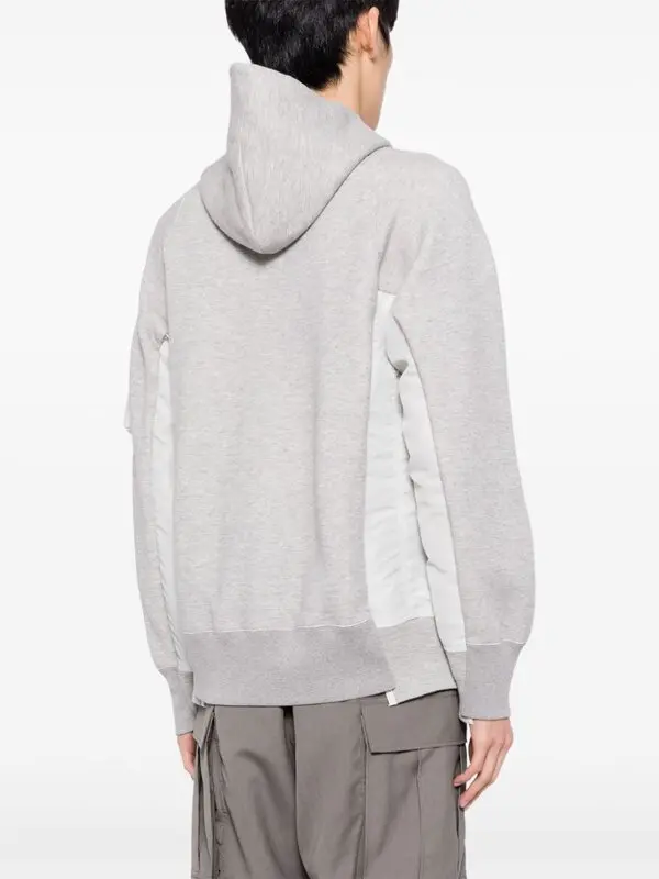 Sacai X Sponge Sweat Panelled Hoodie