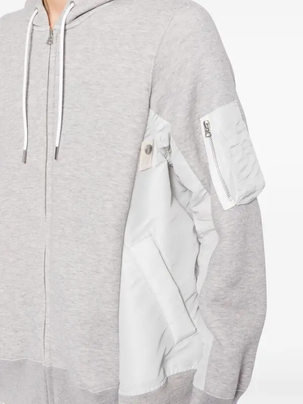 Sacai X Sponge Sweat Panelled Hoodie