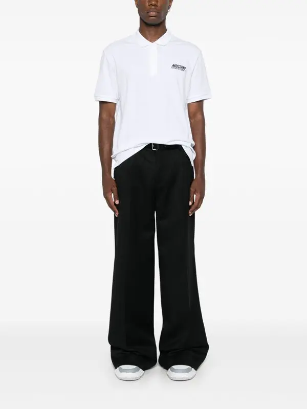 Moschino Logo-embroidered Polo Shirt