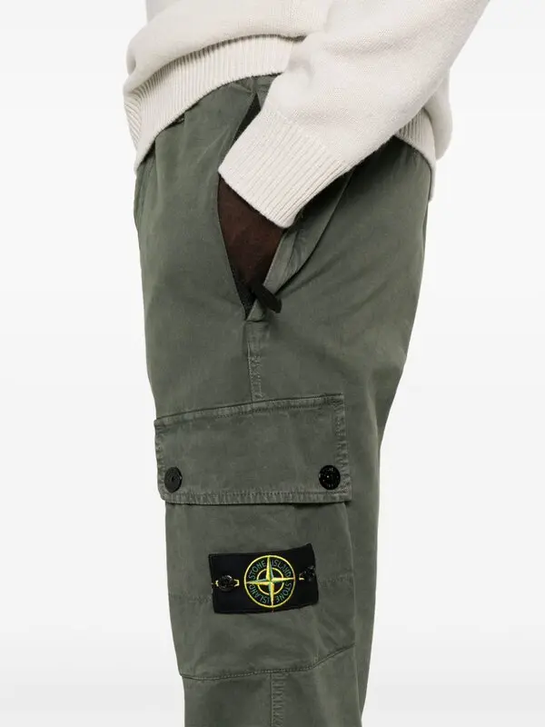 Stone Island Compass-badge Cargo Trousers - Green