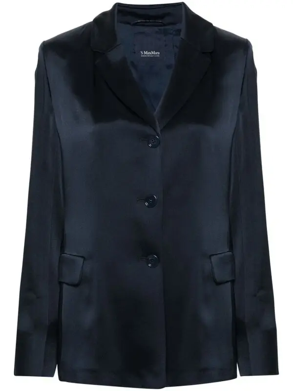 Max Mara Single-breasted Satin Blazer