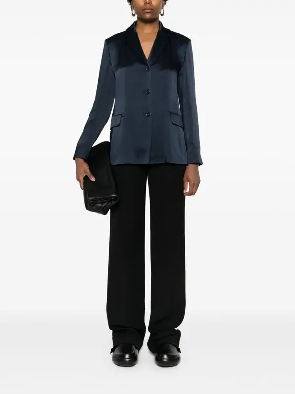 Max Mara Single-breasted Satin Blazer