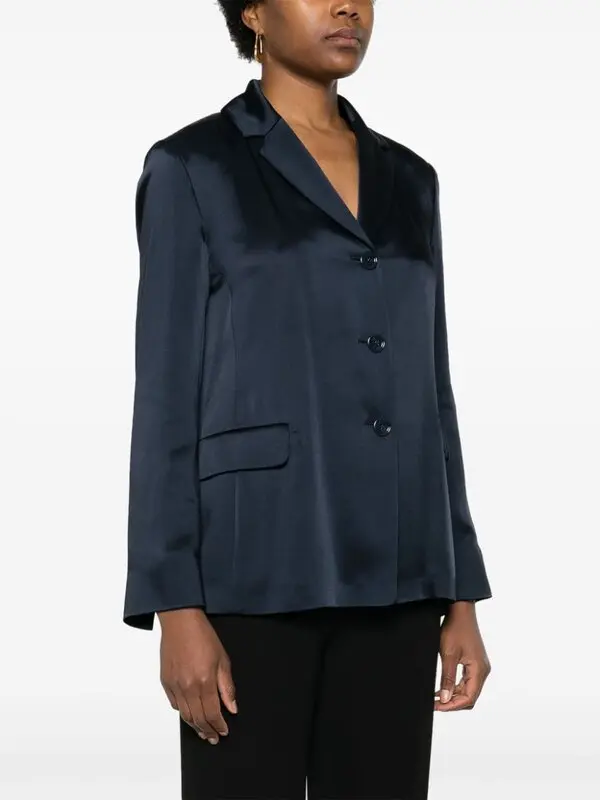Max Mara Single-breasted Satin Blazer