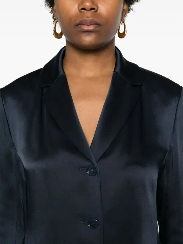 Max Mara Single-breasted Satin Blazer