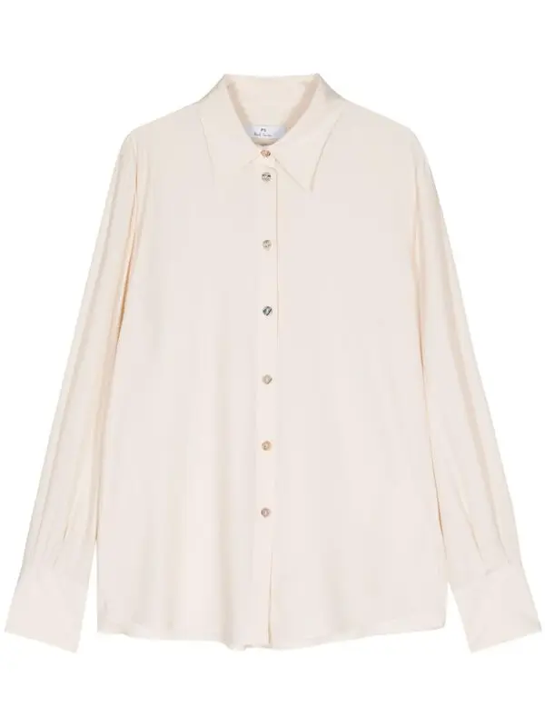 Paul Smith Spread-collar Crepe Shirt