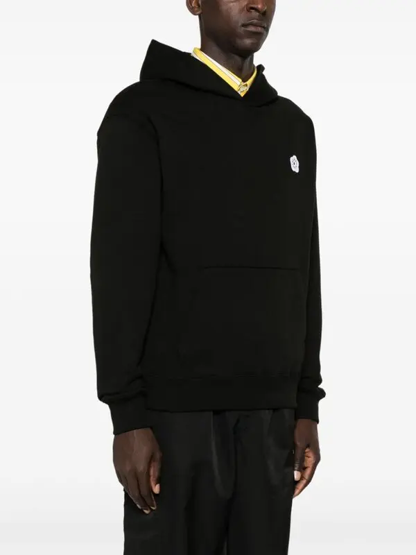 Kenzo Boke Flower Patch Cotton Hoodie - Black