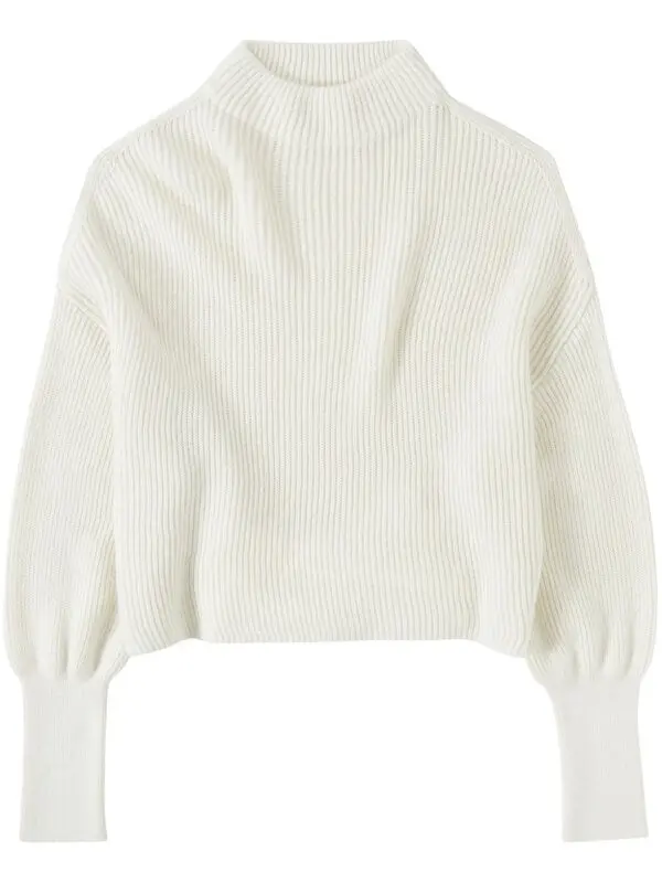Closed Crew-neck Ribbed Jumper