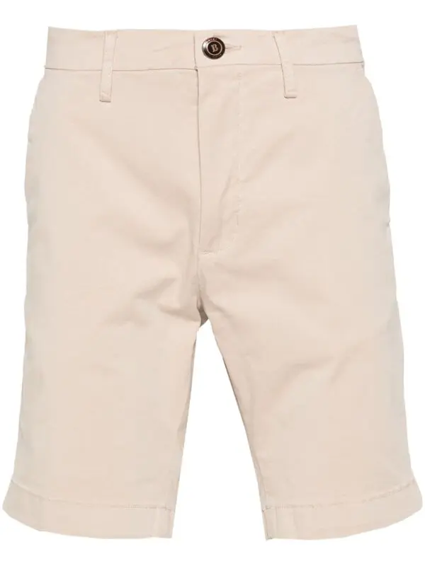 Boggi Milano Cotton Bermuda Shorts - Neutrals