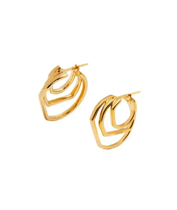 Loewe Stacked Hoop Earrings - Gold