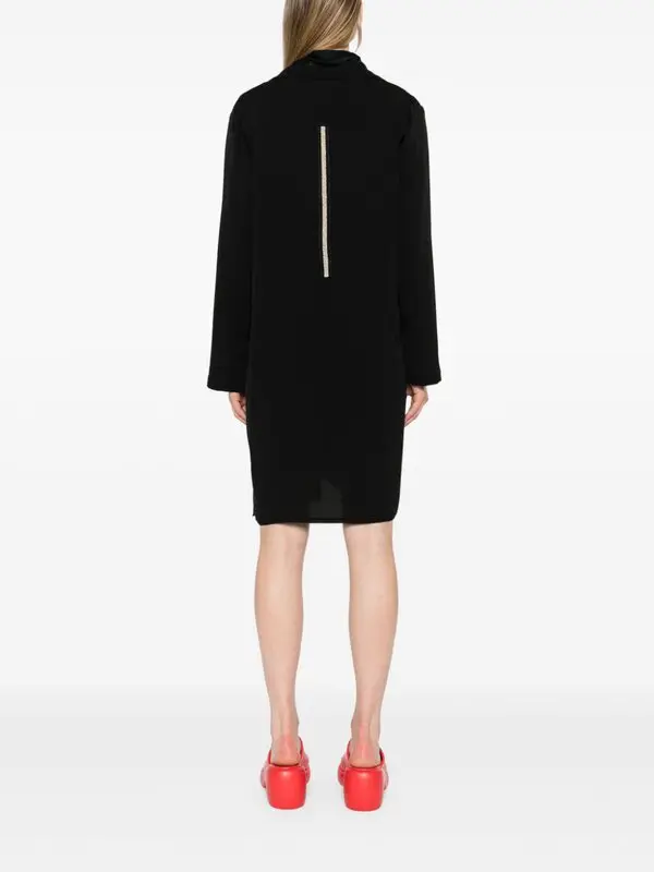 IBRIGU Wrap Silk Midi Dress