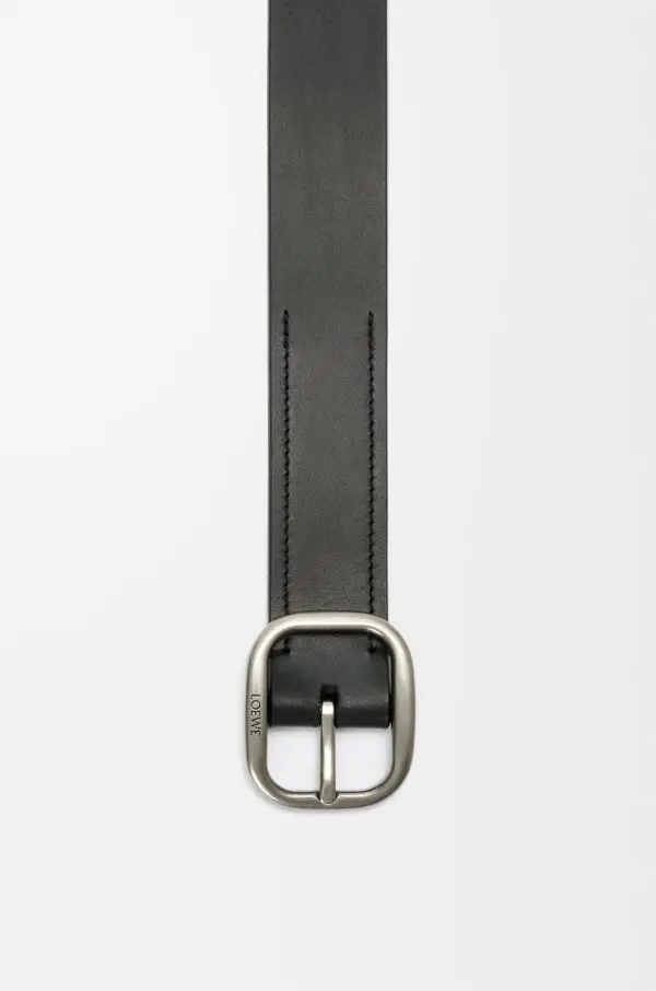 Loewe Rounded Soft Belt - Black/vintage Palladium