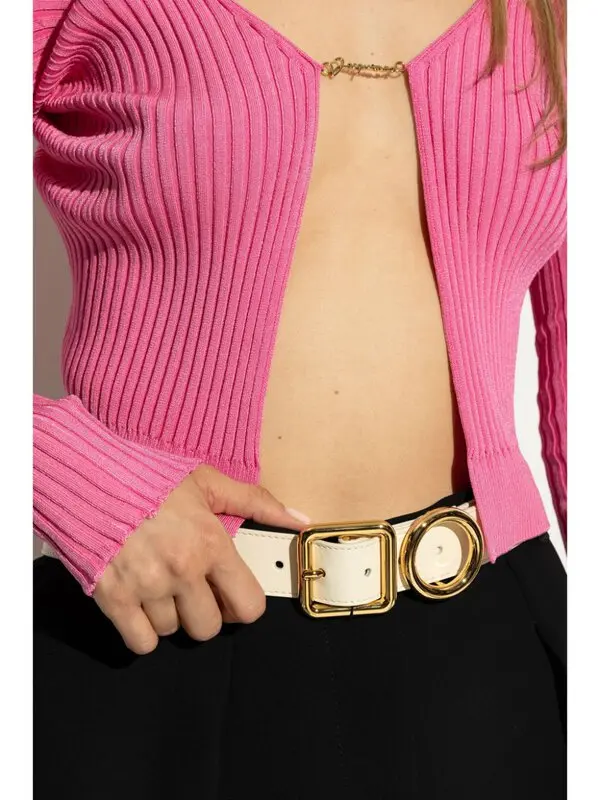 Jacquemus Regalo Leather Belt - Neutrals