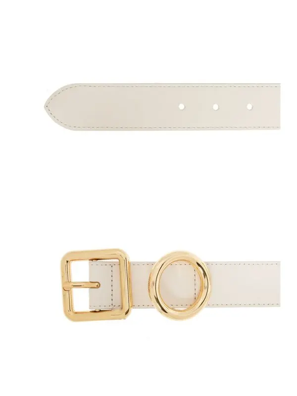 Jacquemus Regalo Leather Belt - Neutrals