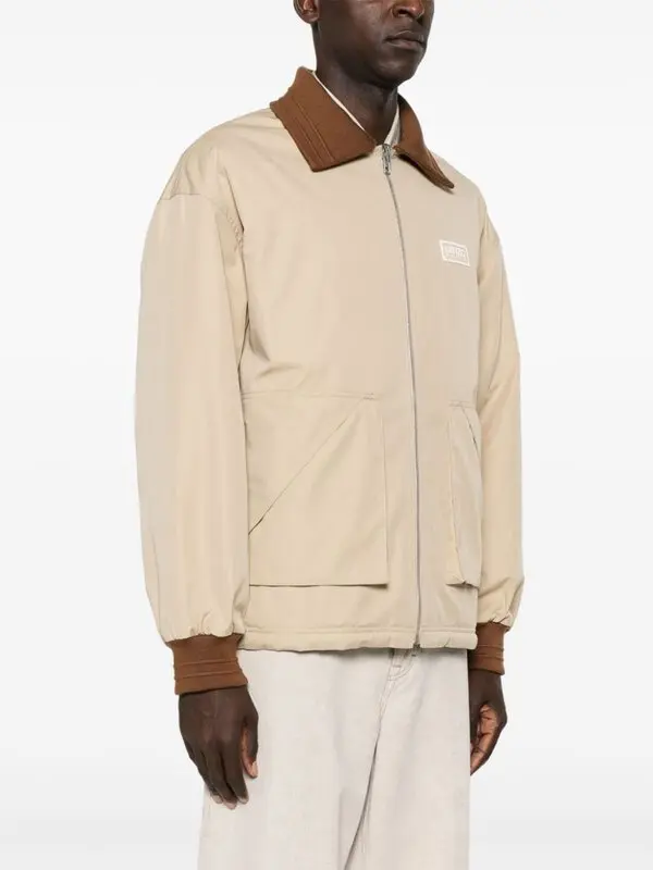 Kenzo Logo-patch Reversible Jacket - Neutrals
