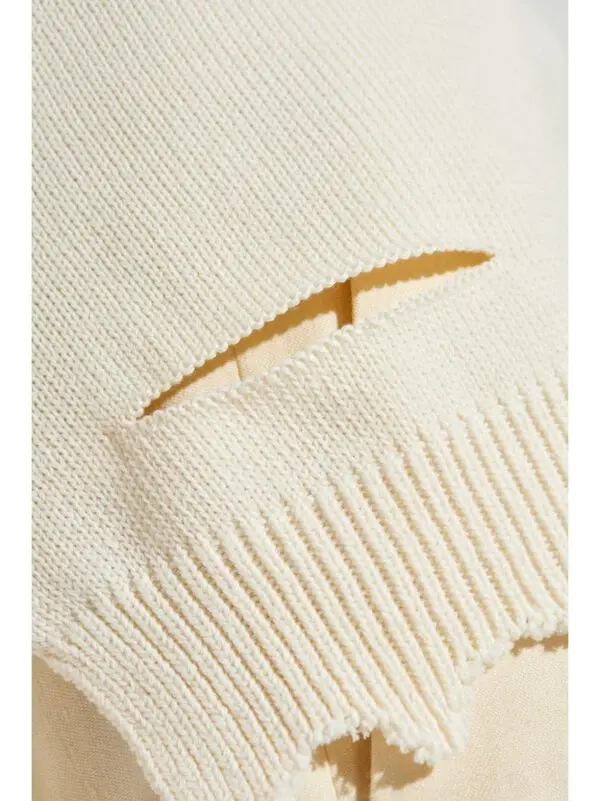Helmut Lang Distressed Sweater - White