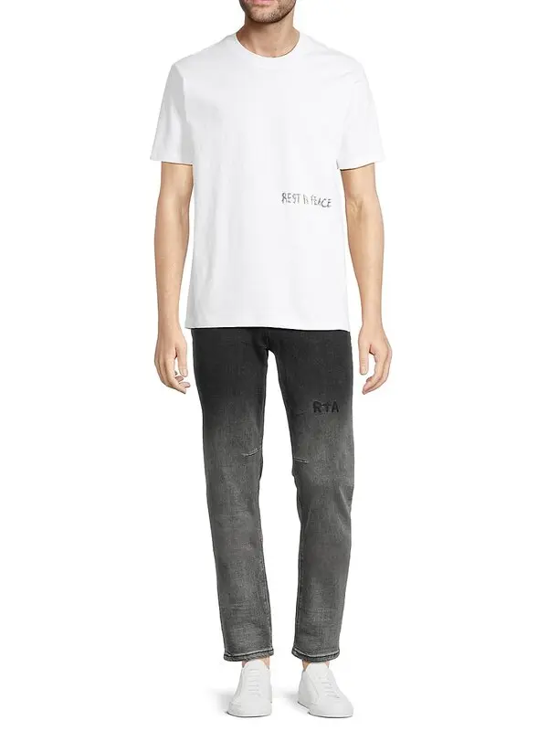 RtA Bryant Stretch Slim-fit Jeans - Light Charcoal Small