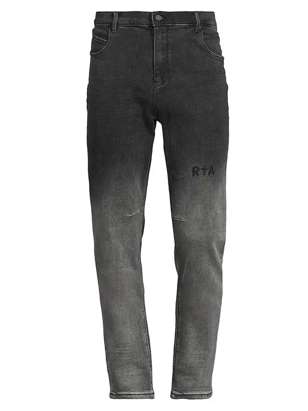 RtA Bryant Stretch Slim-fit Jeans - Light Charcoal Small