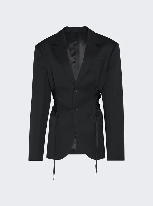 JEAN PAUL GAULTIER Tailored Wool Jacket With Lacing Detail