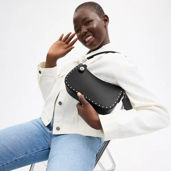 COACH Swinger Bag With Rivets