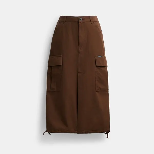 COACH Cargo Maxi Skirt In Organic Cotton
