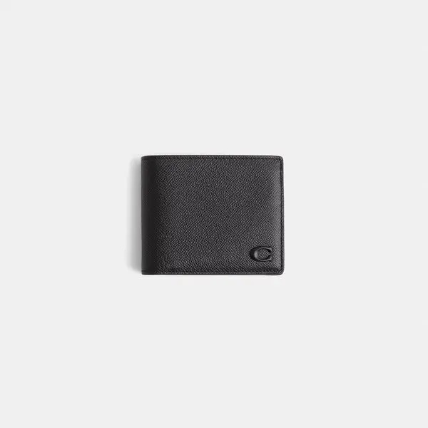 COACH Restored 3-in-1 Wallet With Signature Canvas Interior - Black