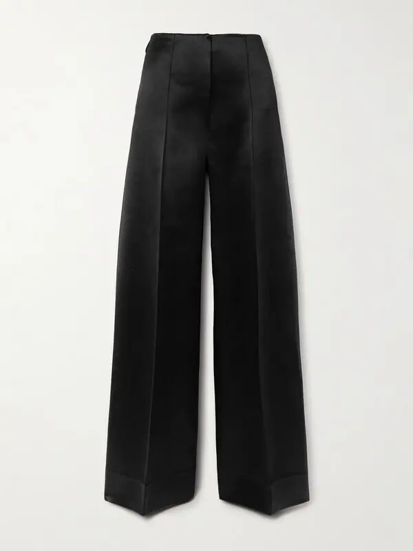 PETER DO Satin Wide-leg Pants