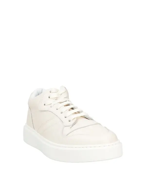DOUCAL'S Leather High-top Sneakers - White