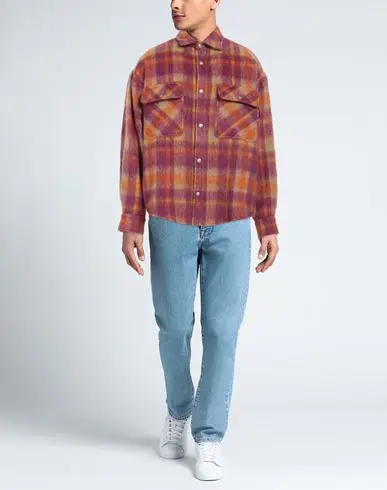 Palm Angels Shirt Size Virgin Wool, Alpaca Wool, Mohair Wool, Polyamide - Red
