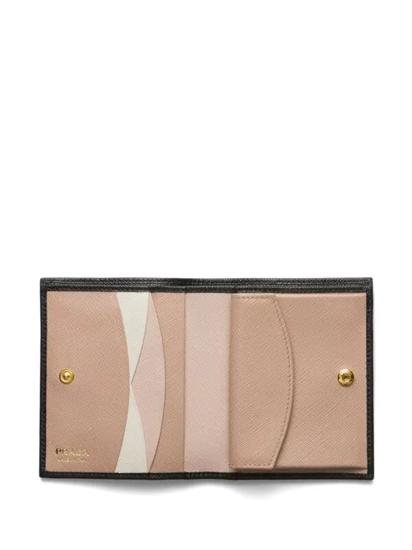 Prada Small Saffiano Leather Wallet - Black