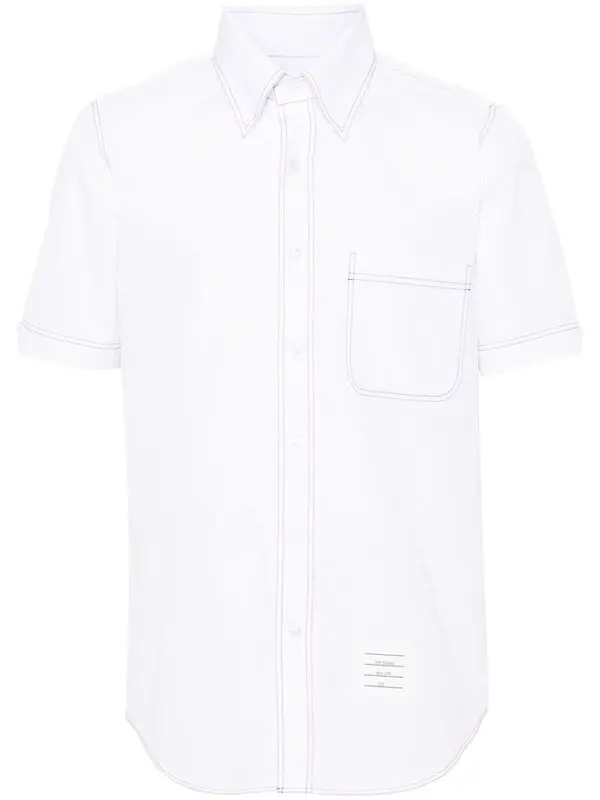 Thom Browne Decorative-stitch Cotton Shirt
