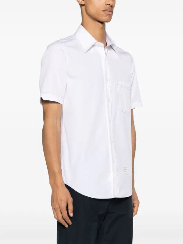 Thom Browne Decorative-stitch Cotton Shirt