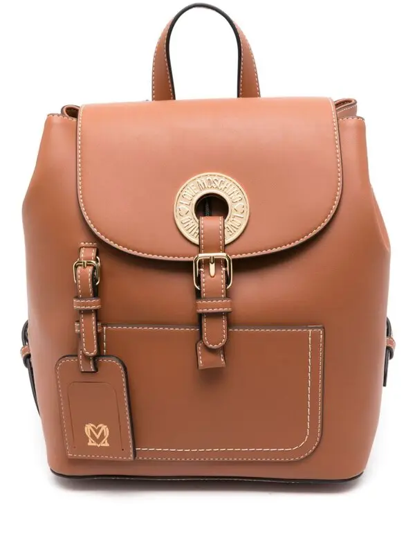 Moschino Logo-plaque Backpack