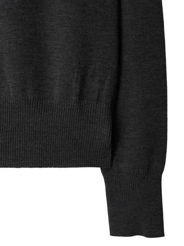Burberry Mélange-effect Wool Jumper