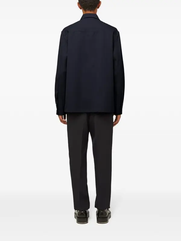 JIL SANDER Zip-up Wool Overshirt