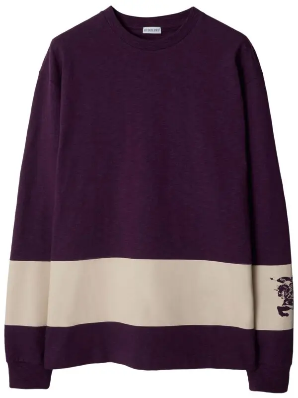Burberry Ekd Stripe Cotton Jumper
