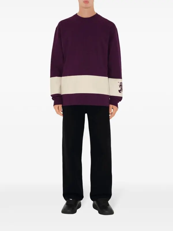 Burberry Ekd Stripe Cotton Jumper