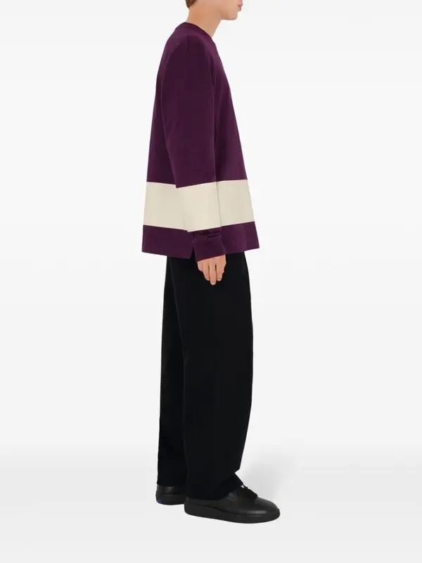 Burberry Ekd Stripe Cotton Jumper