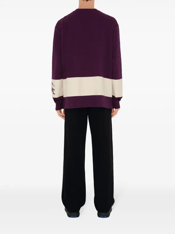 Burberry Ekd Stripe Cotton Jumper